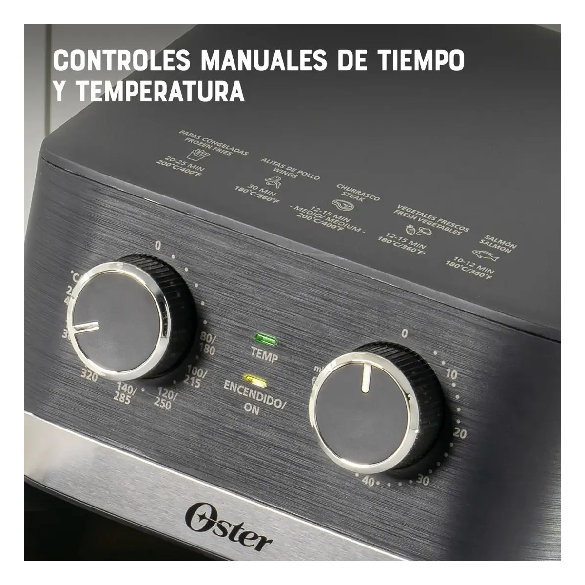 Freidora de Aire Manual Oster 4L CKSTAF401MDF