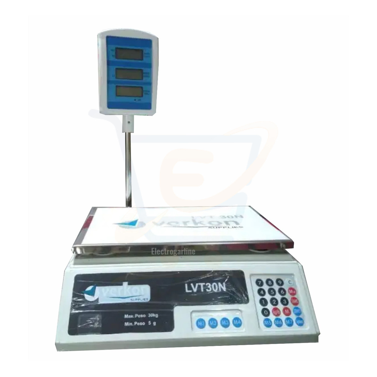 Balanza Verkon 30 Kg con torre Lvt30